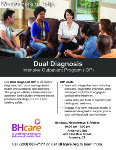 Dual Diagnosis IOP Ansonia flyer | BHcare