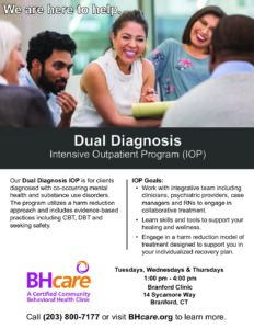 Dual Diagnosis IOP Branford flyer | BHcare